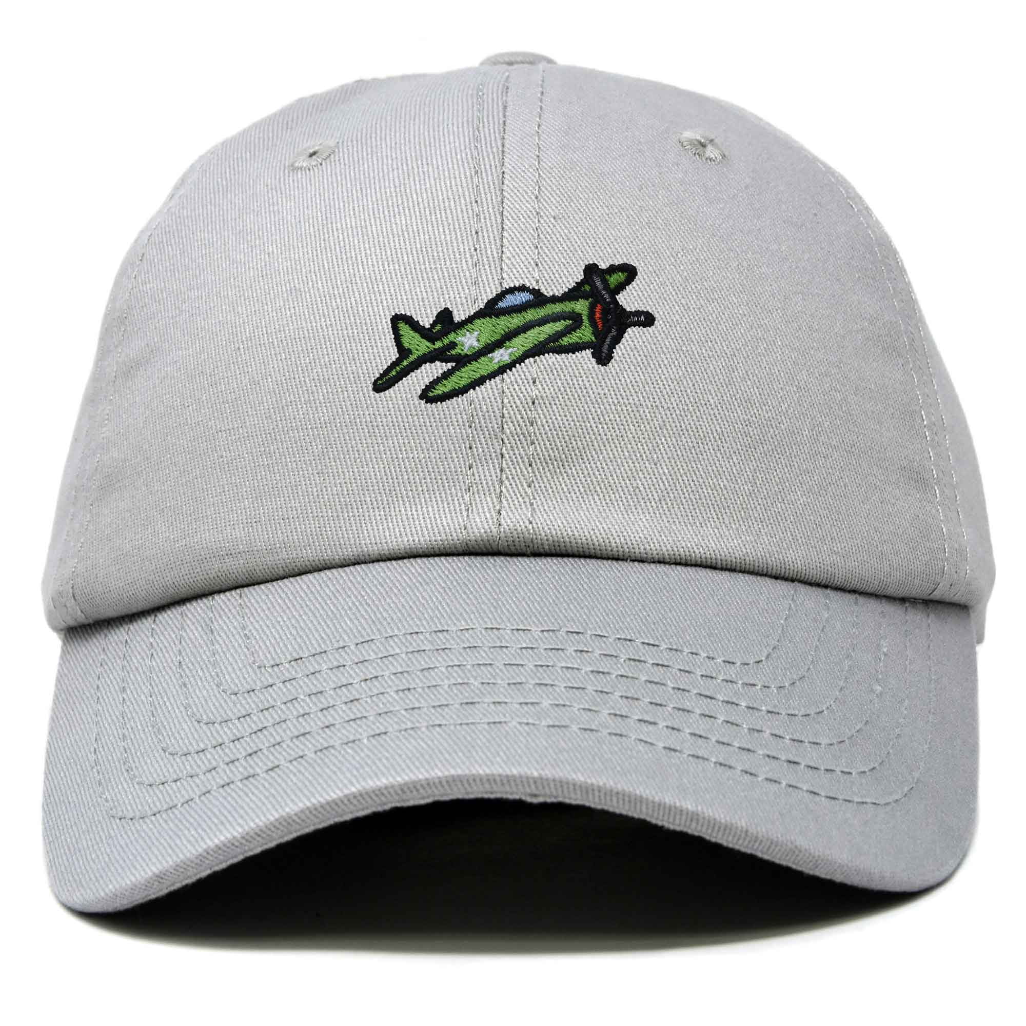 Dalix Military Plane Embroidered Cap Cotton Baseball Hat Airplane Jet ...