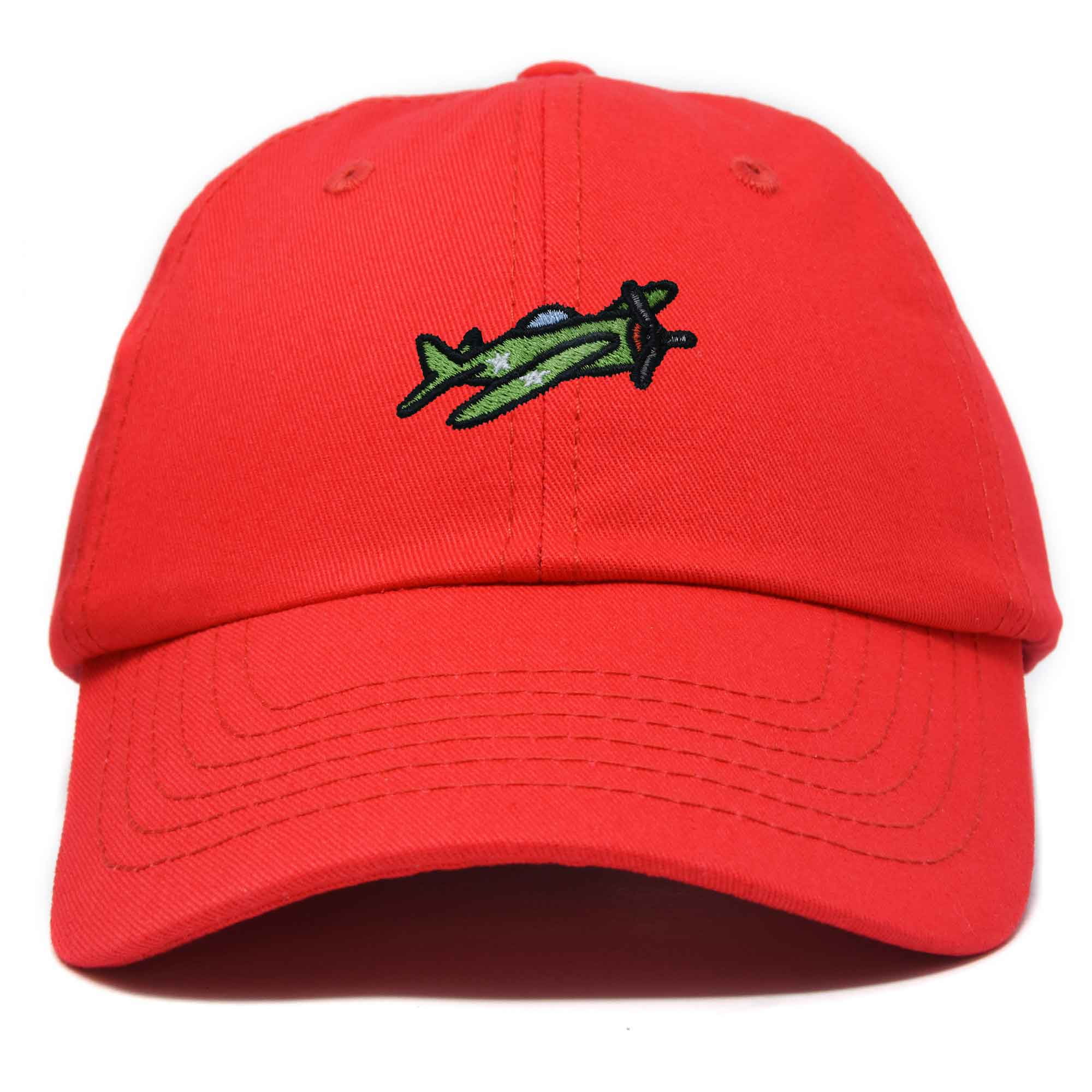 Dalix Military Plane Embroidered Cap Cotton Baseball Hat Airplane Jet ...