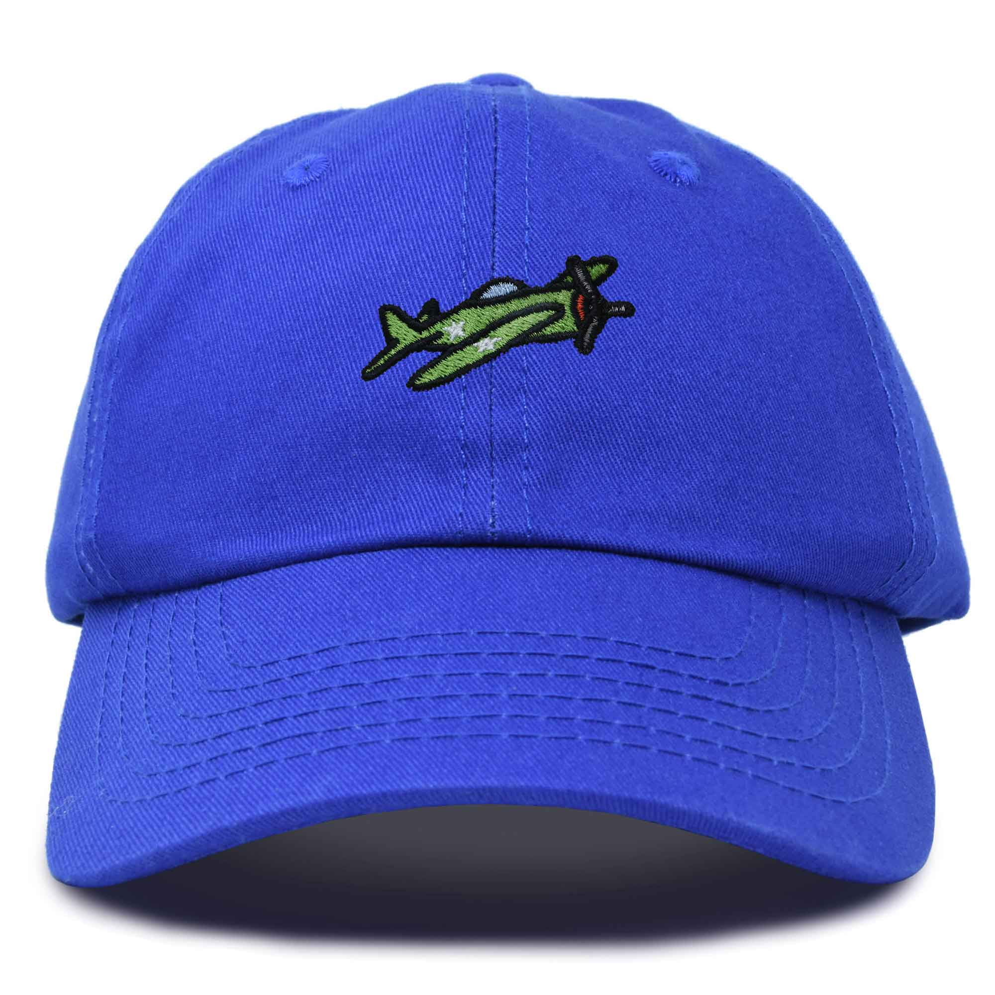Dalix Military Plane Embroidered Cap Cotton Baseball Hat Airplane Jet ...