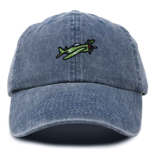 Dalix Military Plane Embroidered Cap Cotton Baseball Hat Airplane Jet ...