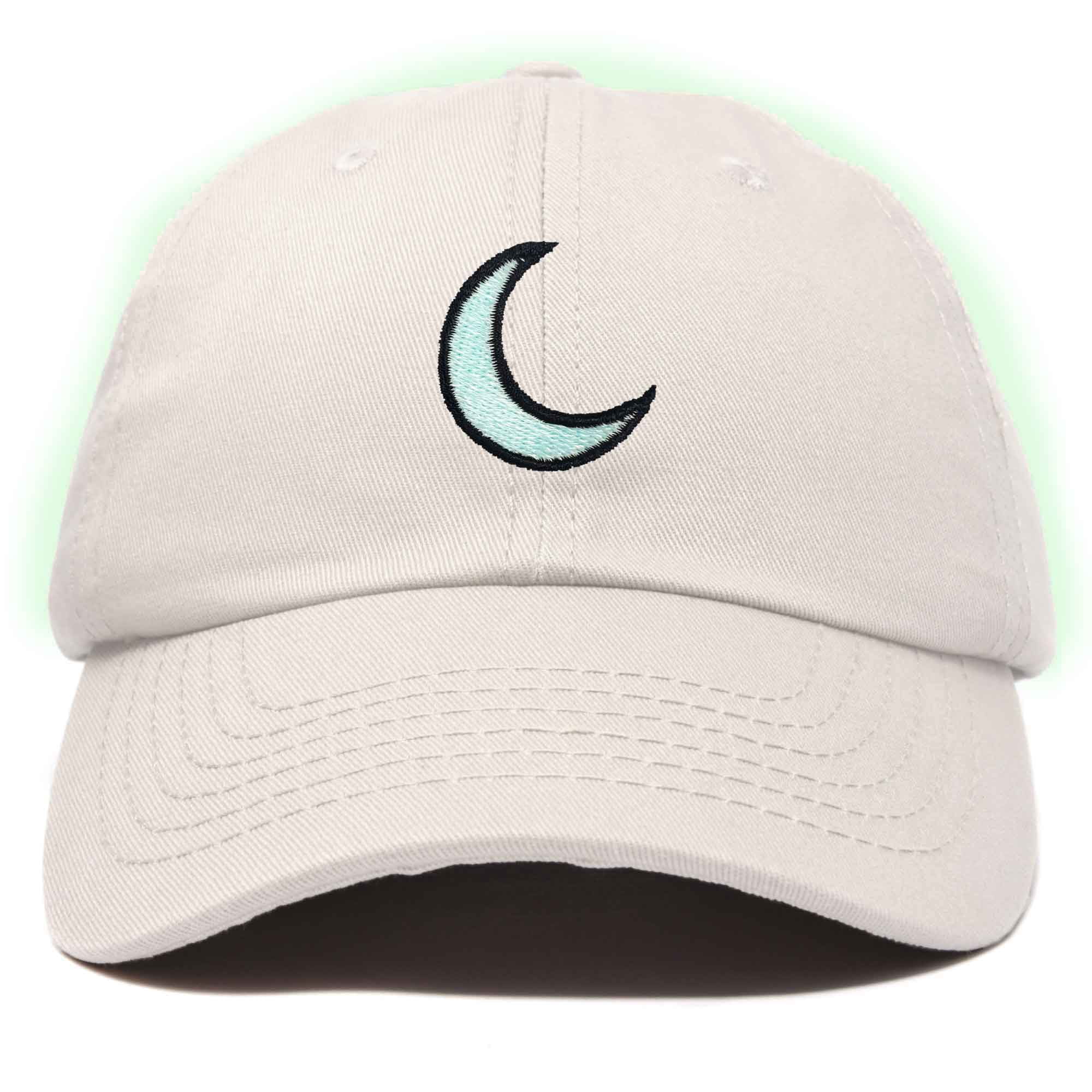 Dalix Moon Embroidered Crescent Astronomy Night Cotton Dad Hat Baseball ...
