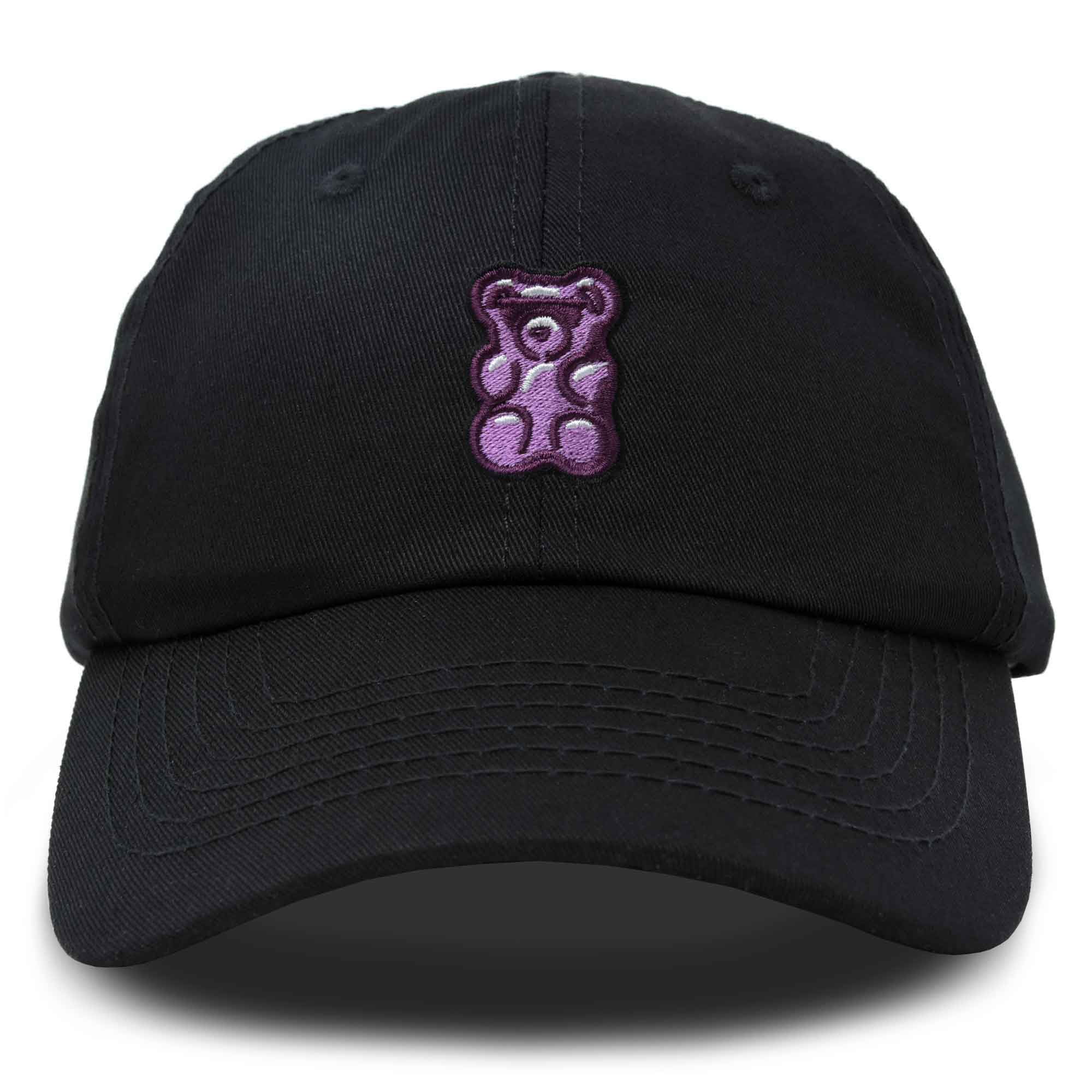 Dalix Purple Gummy Embroidered Cotton Dad Hat Baseball Cap Adjustable ...
