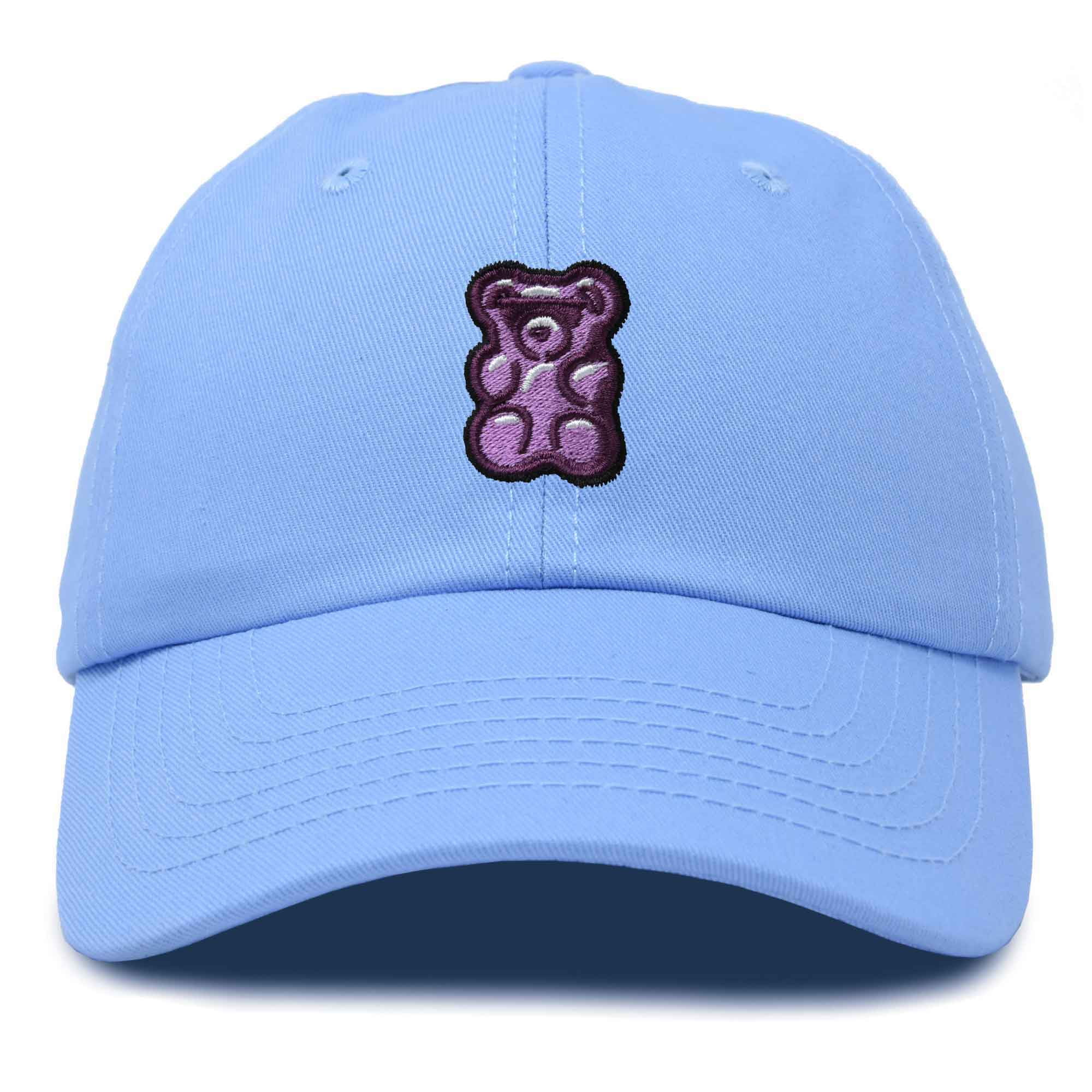 Dalix Purple Gummy Embroidered Cotton Dad Hat Baseball Cap Adjustable ...
