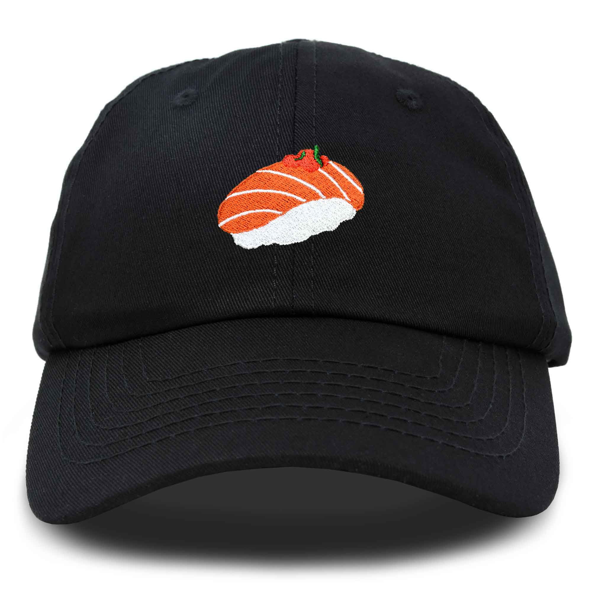 Dalix Salmon Nigiri Embroidered Sushi Cotton Dad Hat Baseball Cap ...