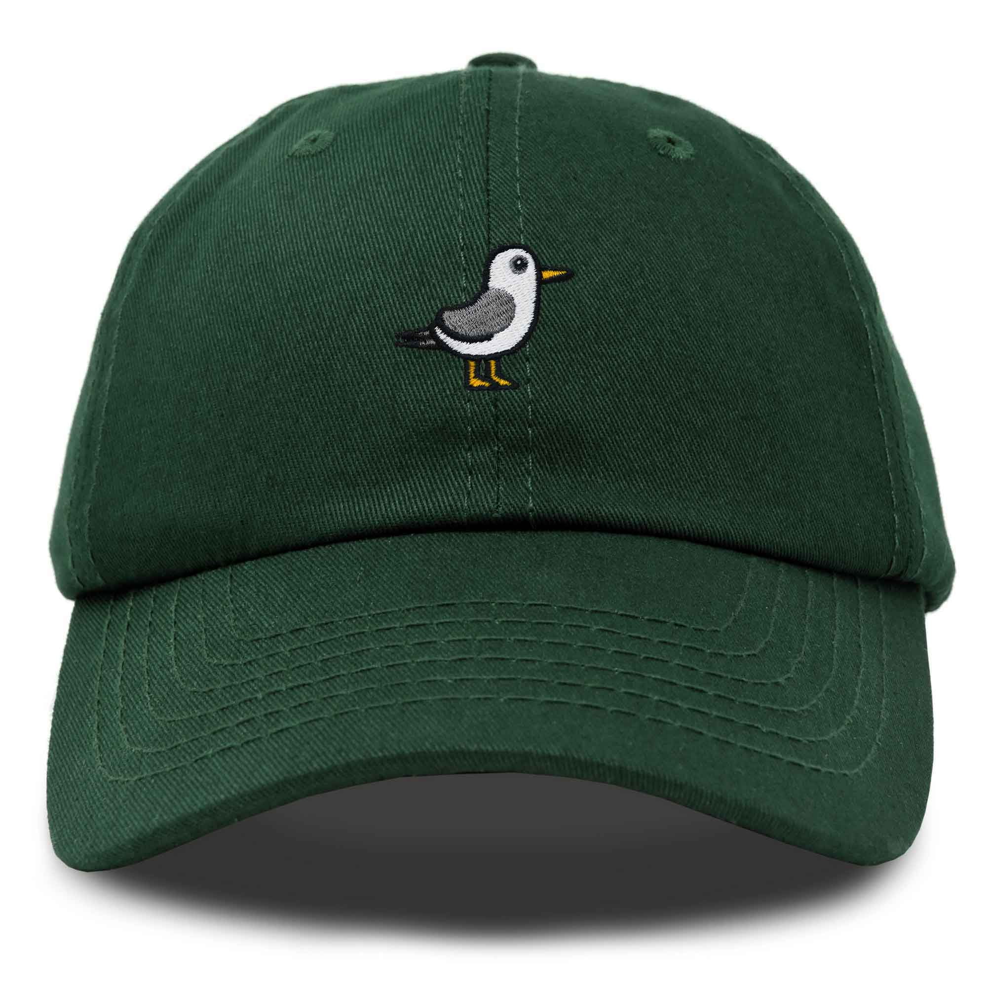 Dalix Seagull Embroidered Cap Cotton Baseball Hat Bird Womens in Dark ...