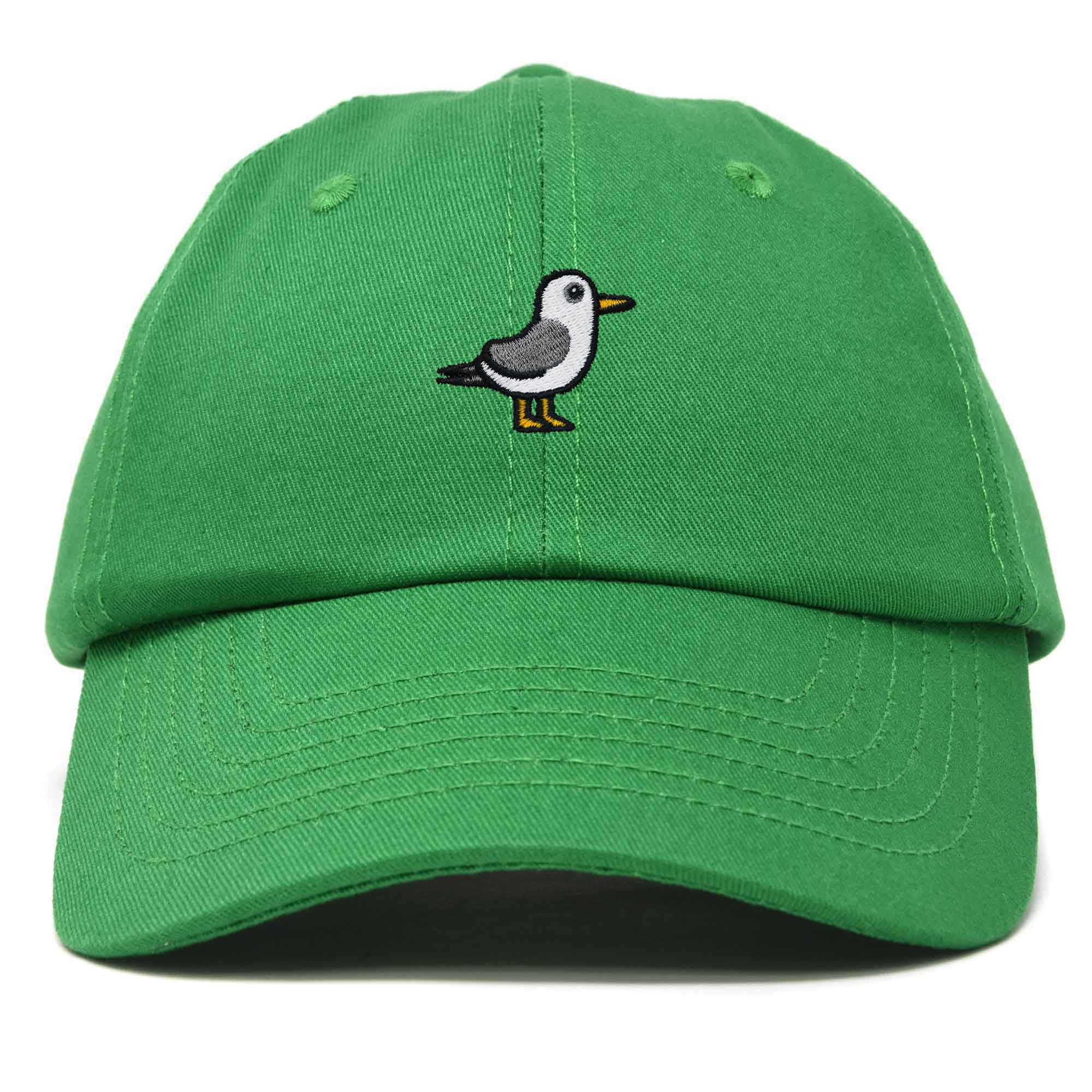 Dalix Seagull Embroidered Cap Cotton Baseball Hat Bird Womens in Kelly ...