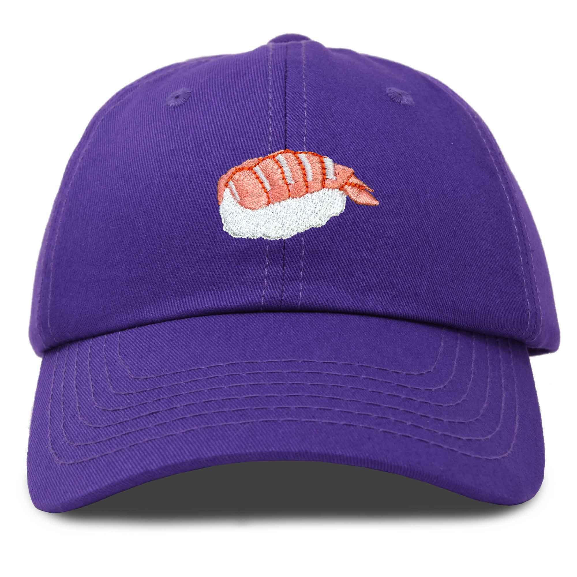 Dalix Shrimp Nigiri Embroidered Sushi Cotton Dad Hat Baseball Cap ...
