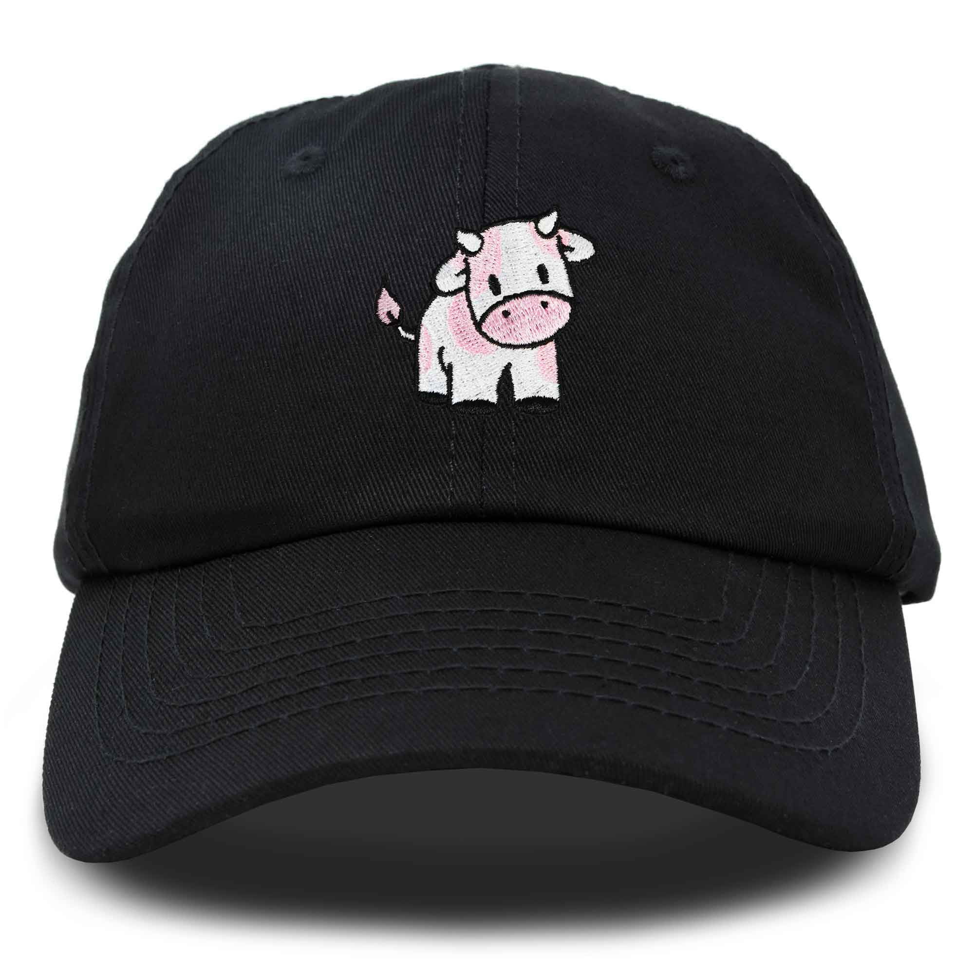 Dalix Strawberry Cow Embroidered Womens Cotton Dad Hat Baseball Cap in ...