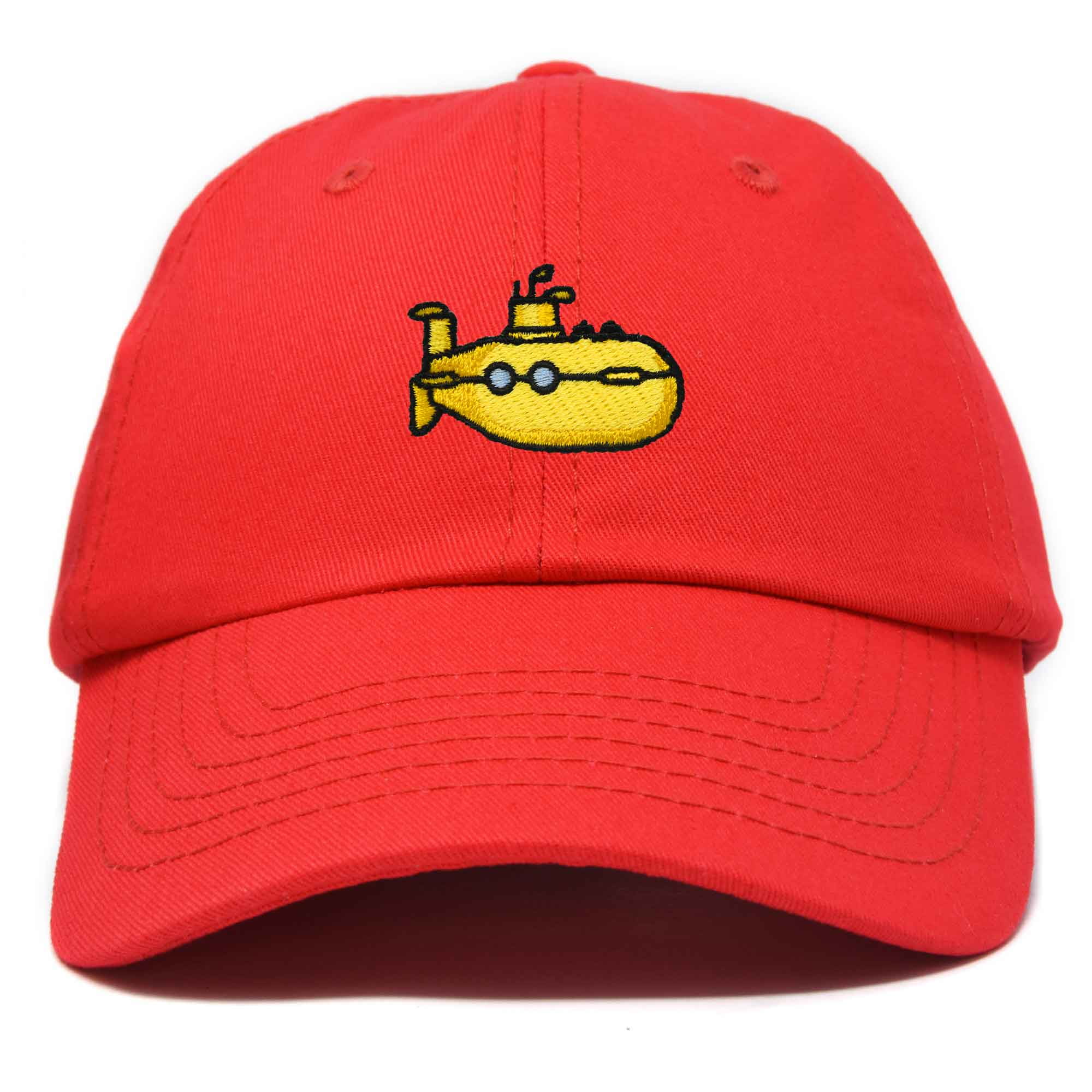 Dalix Submarine Cotton Dad Hat Adjustable Soft Baseball Cap Mens in Red ...