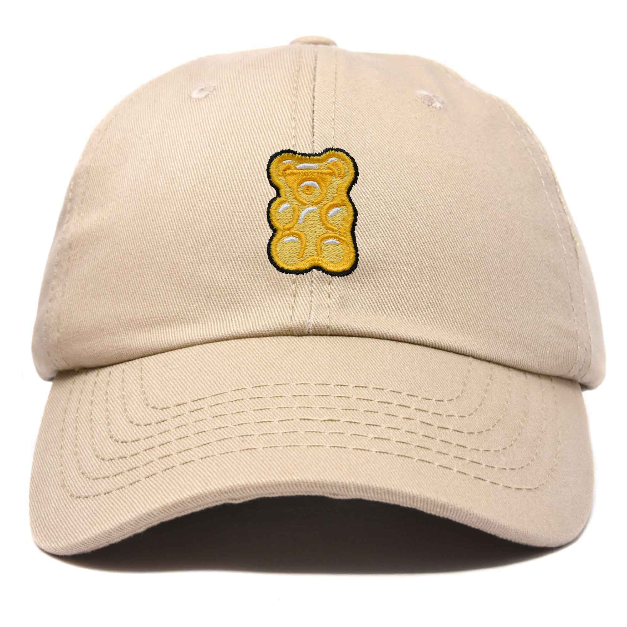 Dalix Yellow Gummy Embroidered Cotton Dad Hat Baseball Cap Adjustable ...