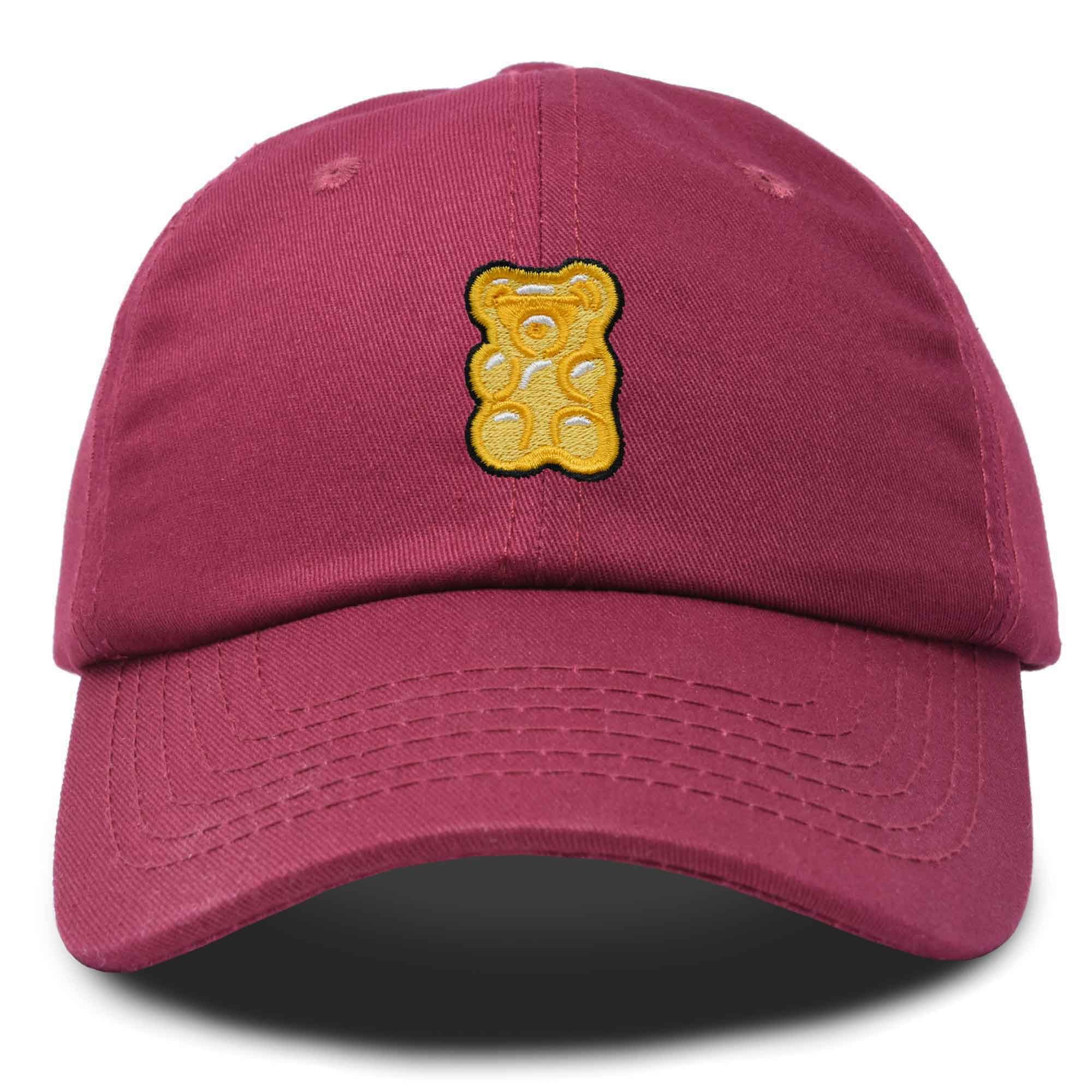 Dalix Yellow Gummy Embroidered Cotton Dad Hat Baseball Cap Adjustable ...