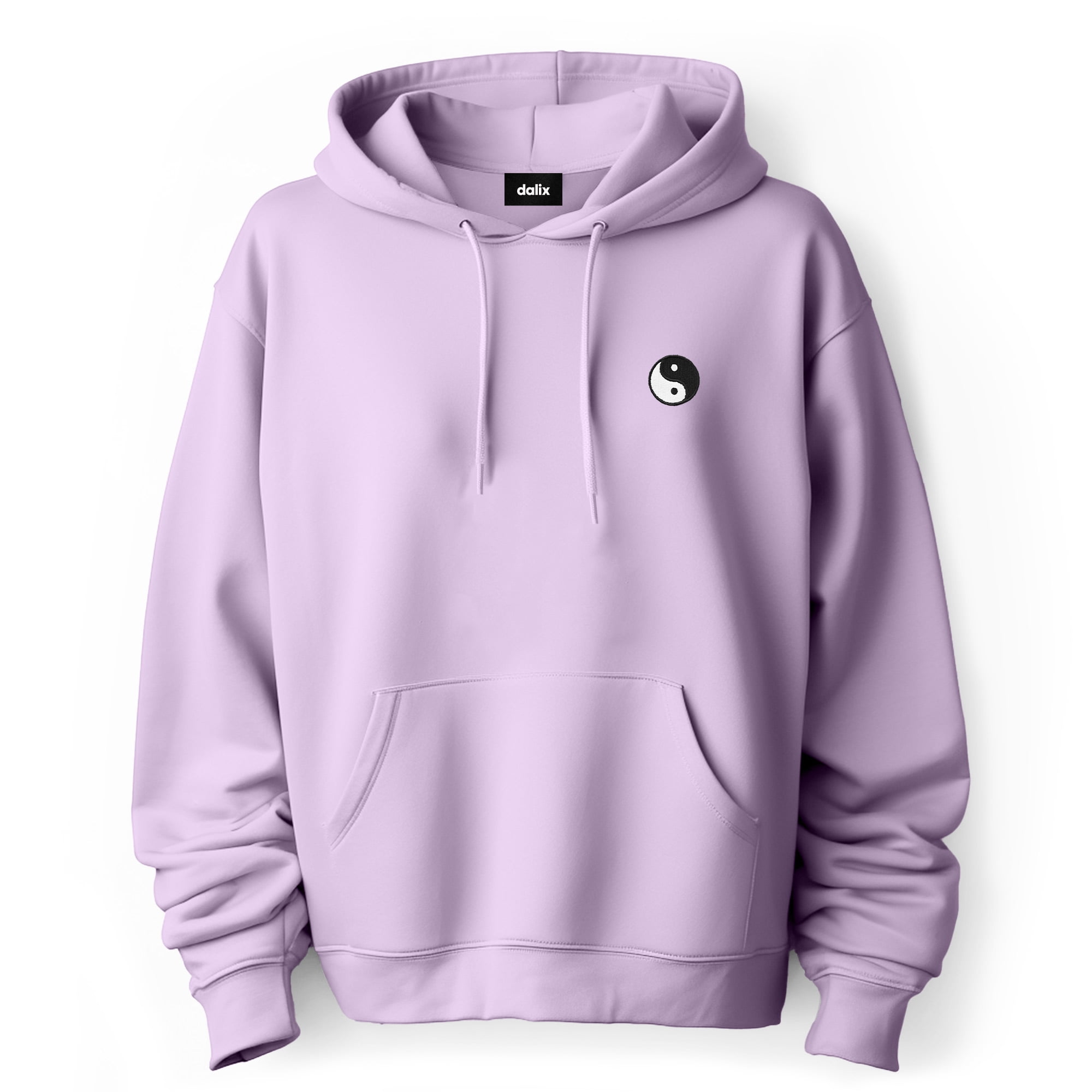 Dalix Yin Yang Embroidered Fleece Zip Hoodie Cold Fall Winter Mens in ...