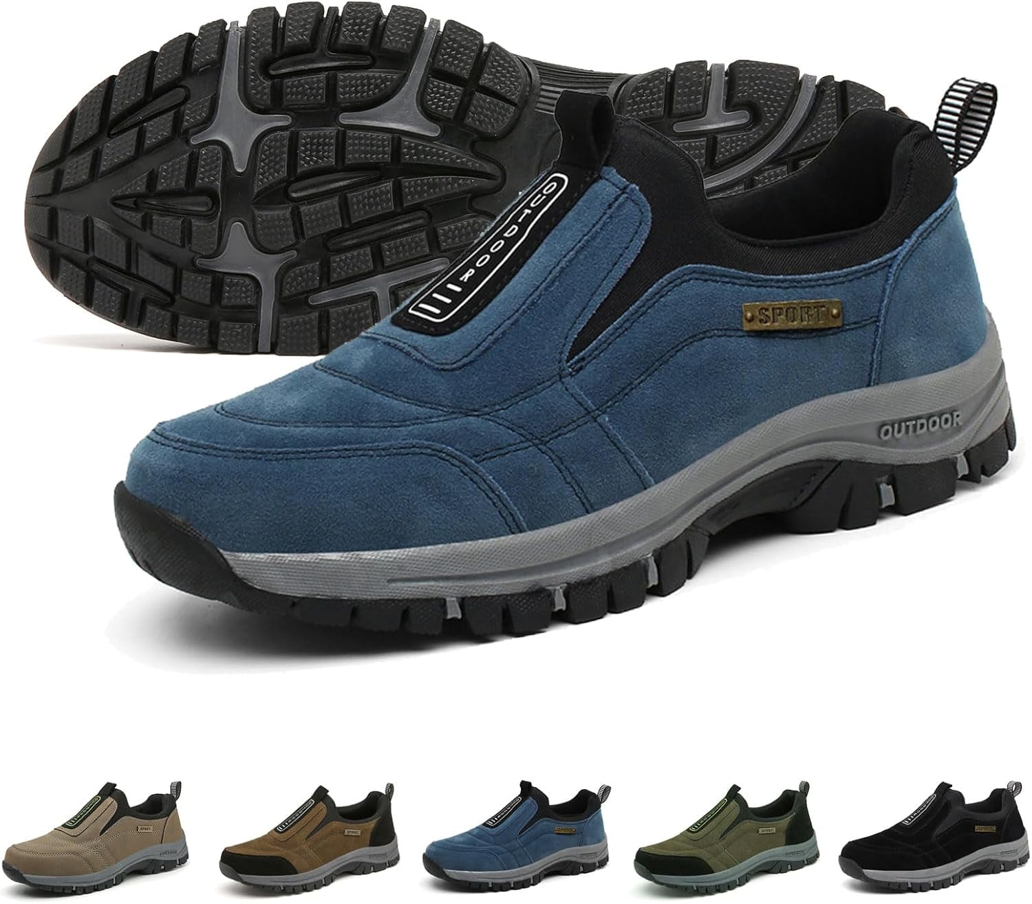 Dallader Men's Comfortable Waterproof Orthopedic Walking Shoes ...