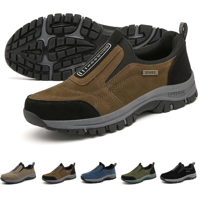 Dallader Men's Comfortable Waterproof Orthopedic Walking Shoes ...