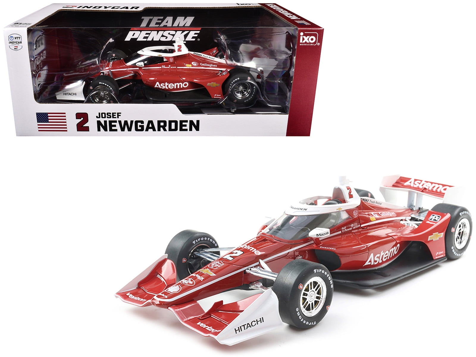 Dallara IndyCar #2 Josef Newgarden "Astemo" Team Penske (Road Course Configuration) "NTT IndyCar ...
