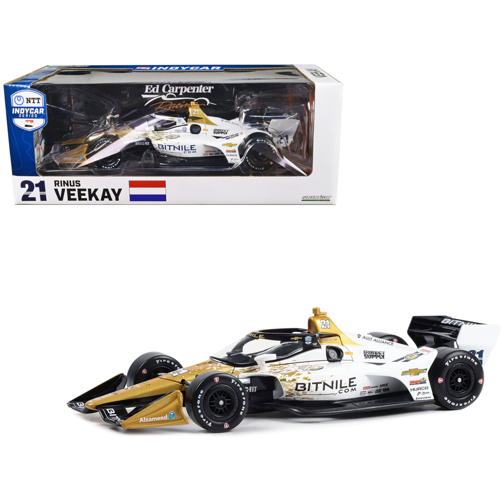 Dallara IndyCar #21 Rinus VeeKay "Bitnile" Ed Carpenter Racing "NTT ...