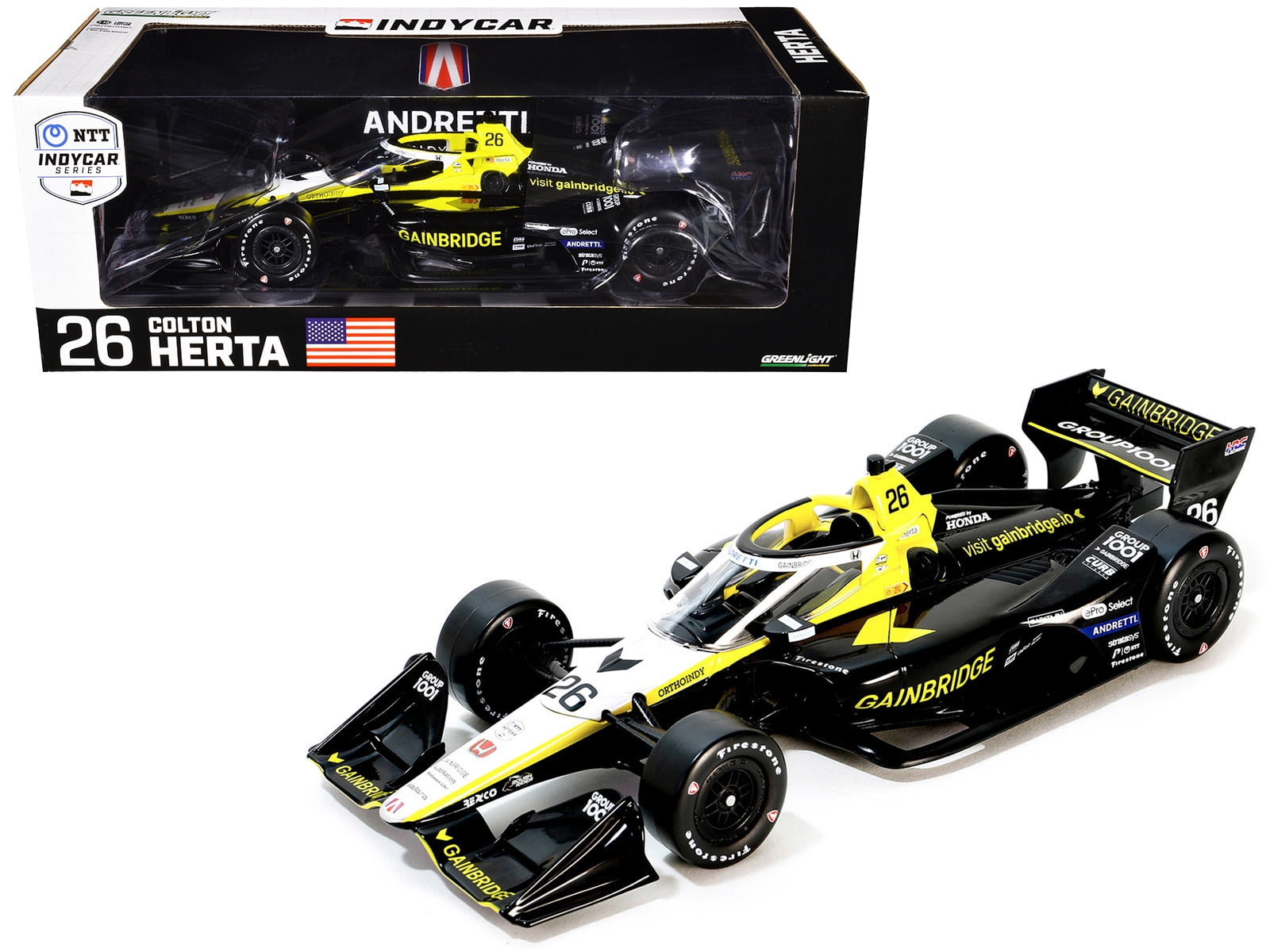 Dallara IndyCar #26 Colton Herta "Gainbridge" Andretti Autosport (Road ...