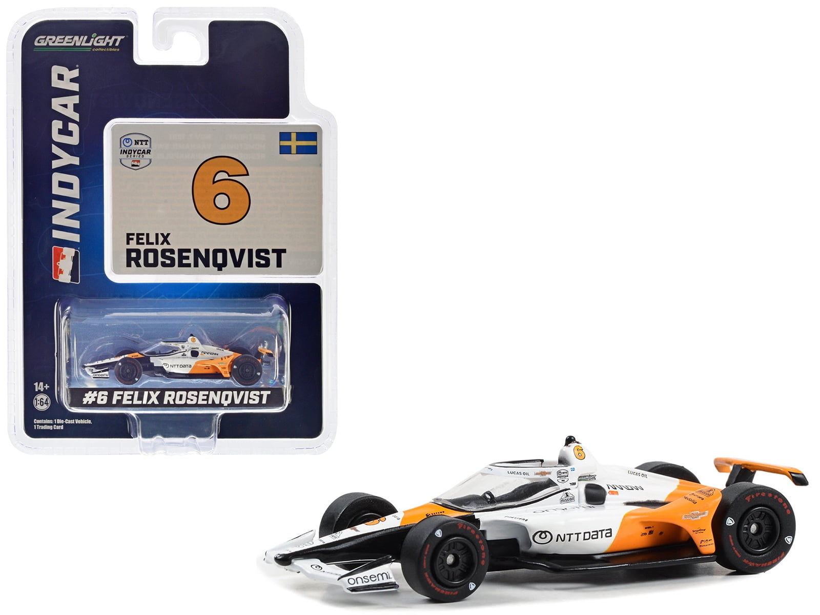 Dallara IndyCar #6 Felix Rosenqvist "NTT DATA" Arrow McLaren "60th ...