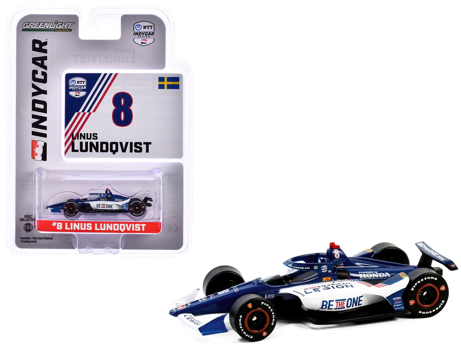 Dallara IndyCar #8 Linus Lundqvist "The American Legion" Chip Ganassi ...
