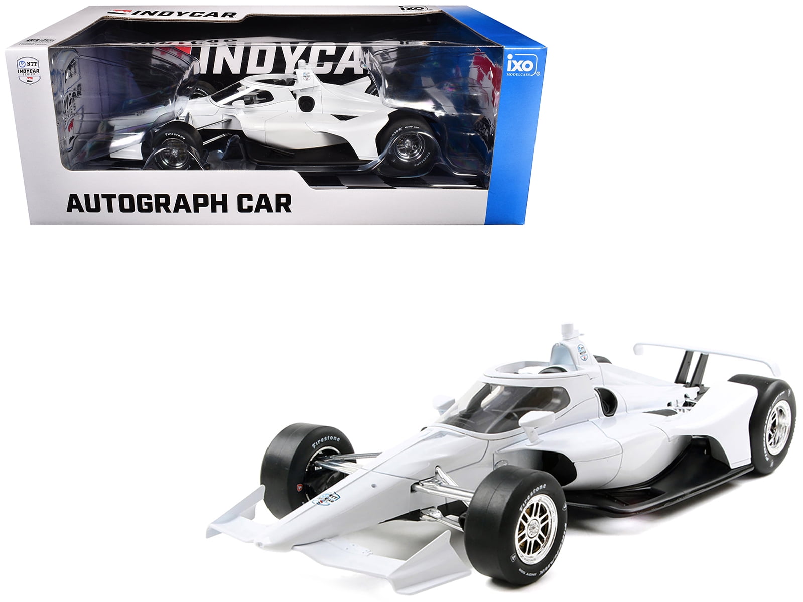 Dallara IndyCar Blank White "Autograph Car" (Super Speedway ...