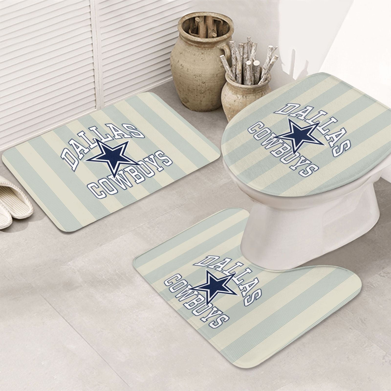Dallas 2025 New Football Team 3 Piece Bathroom Rugs Set(31.5x20in ...