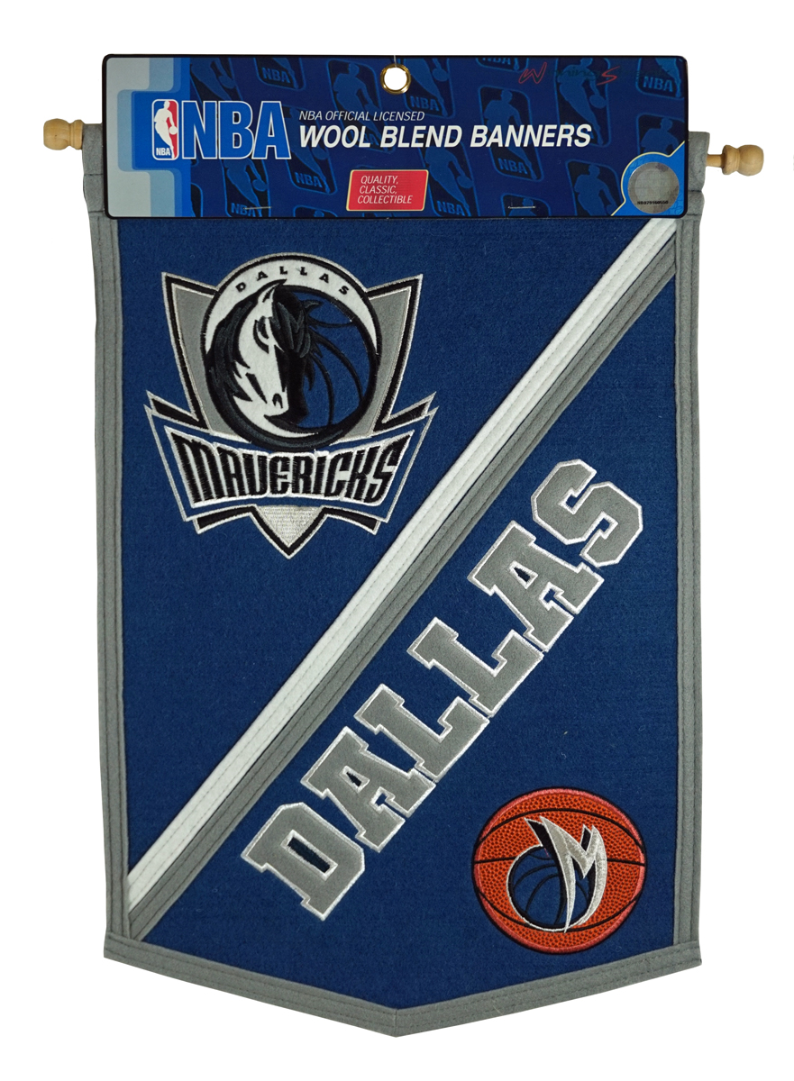 Dallas Basketball Mavericks Embroidered Wool Traditions 12x18 Mini ...