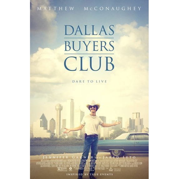 Dallas Buyers Club Movie Poster Metal Print 12x16 12x16 Square Adults ...