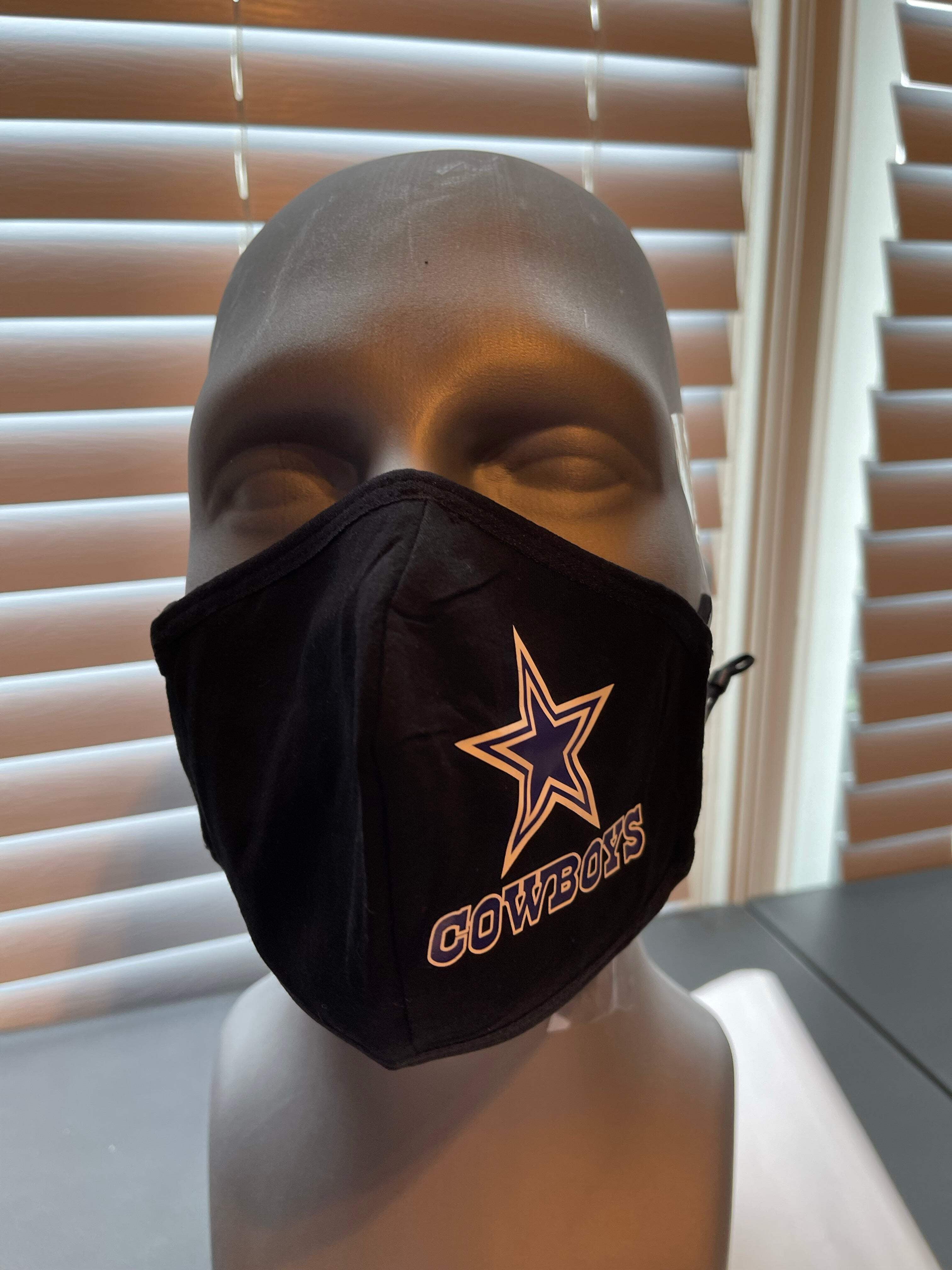 Dallas COWBOYS Face Mask with Adjustable Ear Loops - Walmart.com