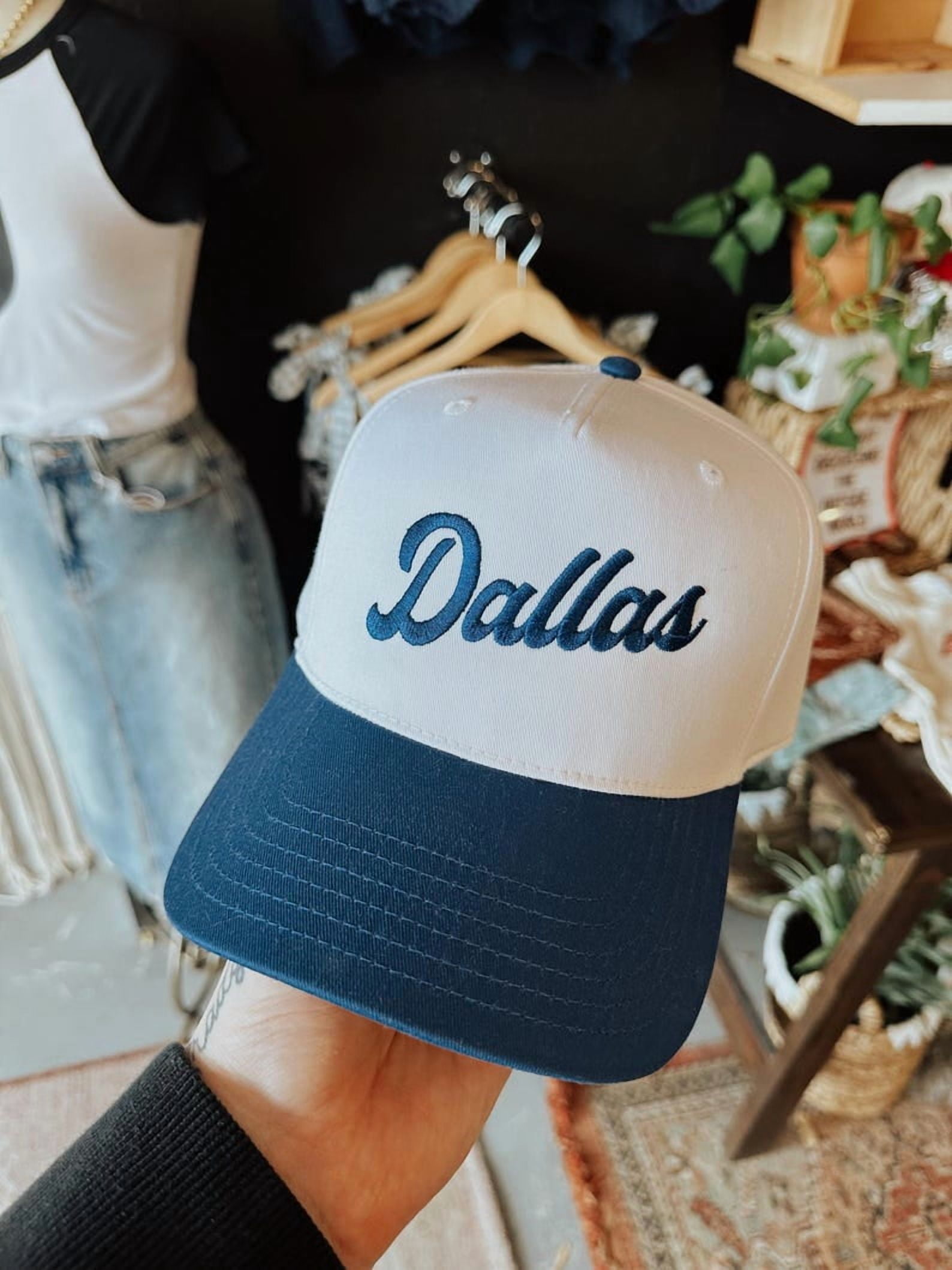 Dallas (CUSTOM CITY) Embroidered Trucker Hat - Walmart.com