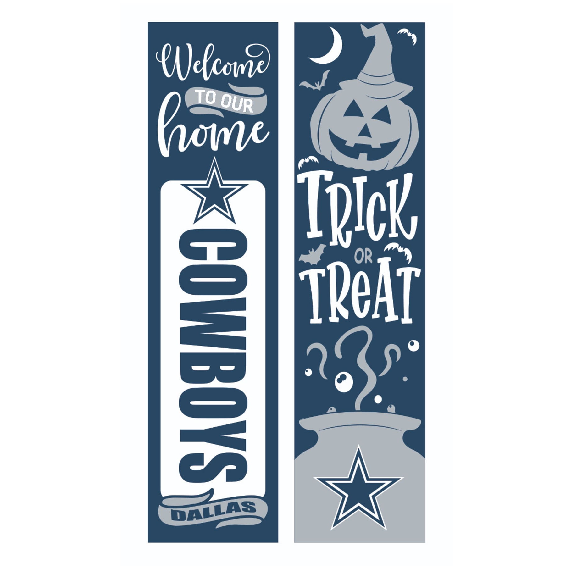 Dallas Cowboys 47" Double Sided Halloween Leaner Fan Sign - Walmart.com