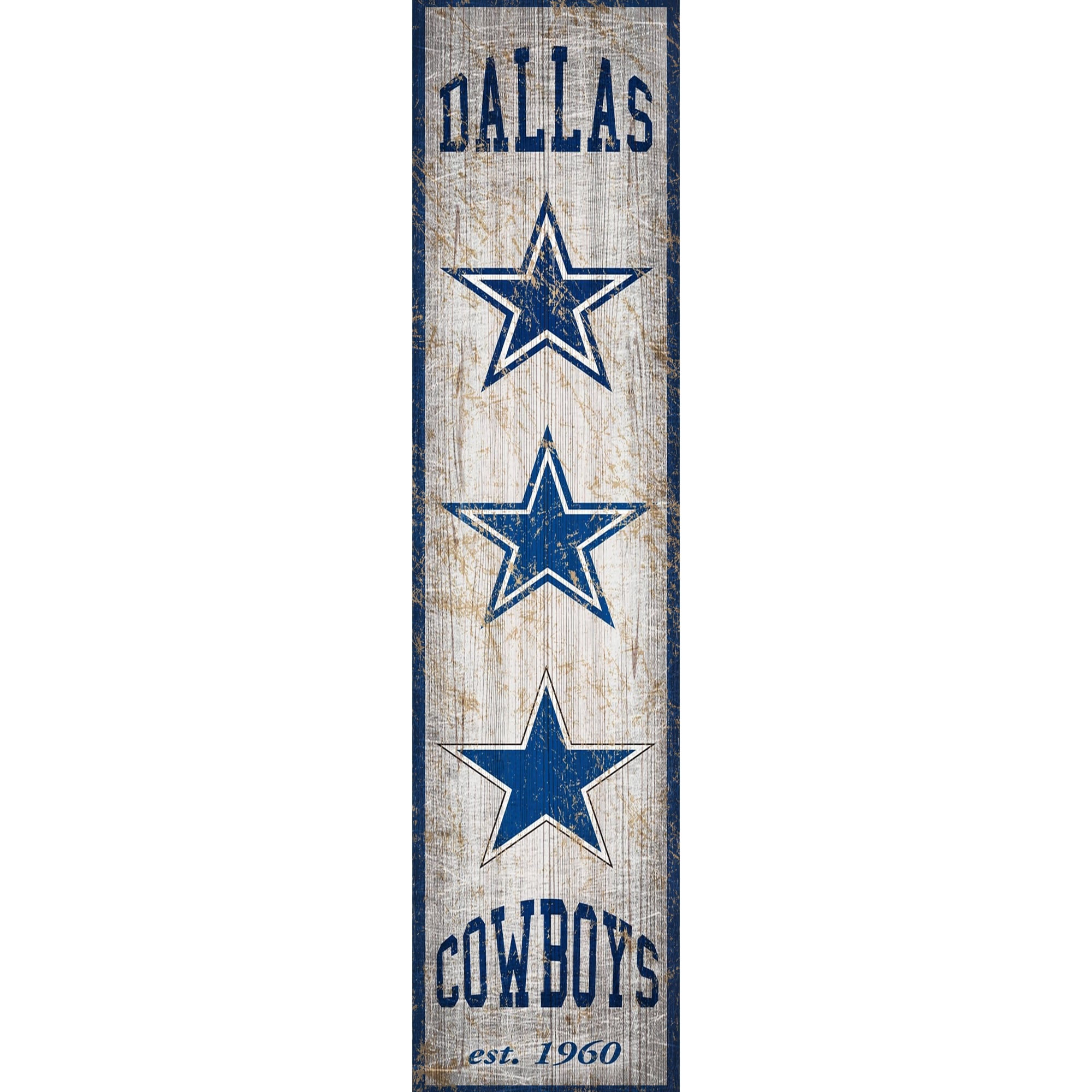 Dallas Cowboys 6'' x 24'' Vertical Heritage Banner Sign - Walmart.com