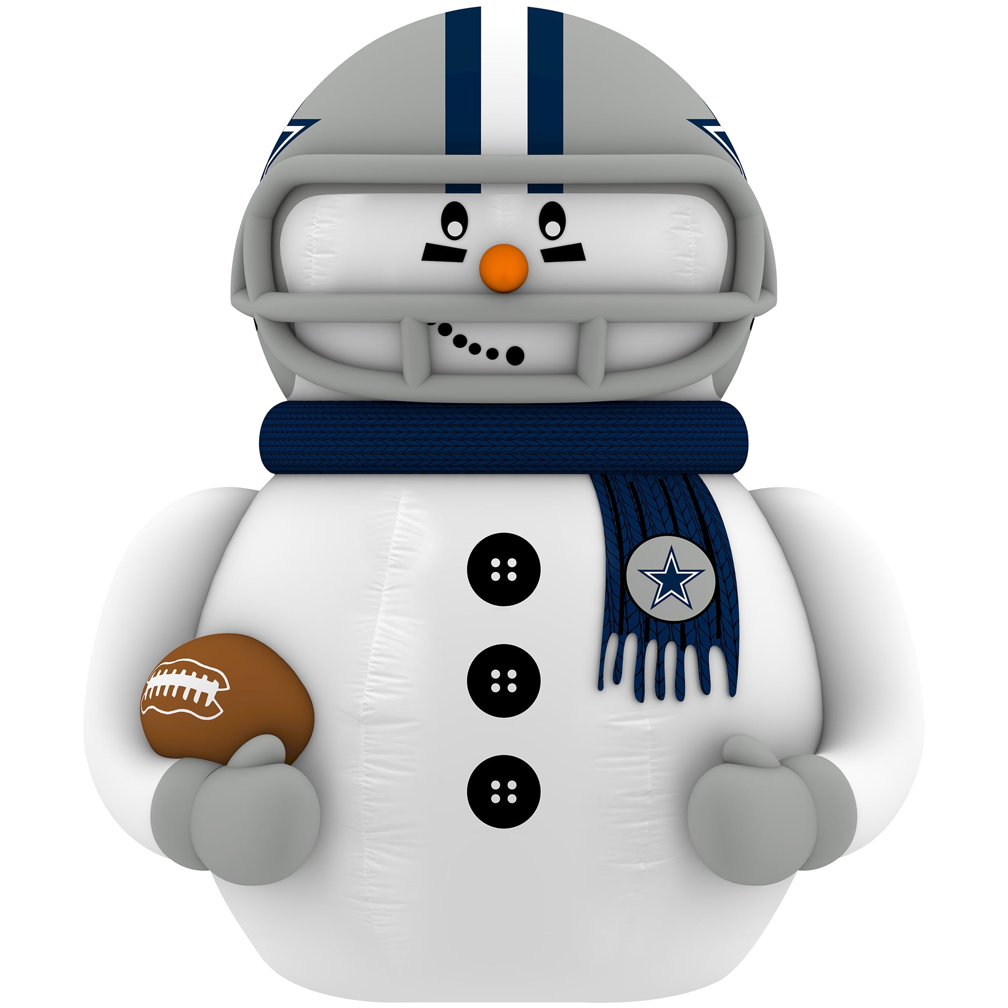 Dallas Cowboys 7' Inflatable Snowman Player - Walmart.com