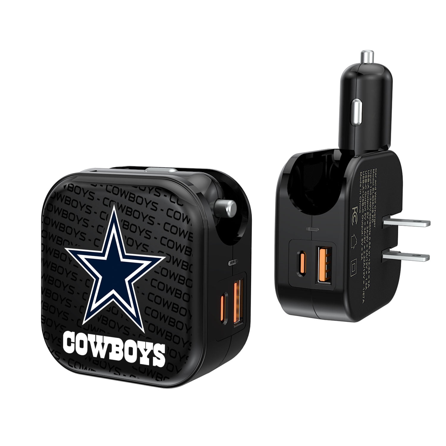 Dallas Cowboys Dual Port USB Car & Home Charger - Walmart.com