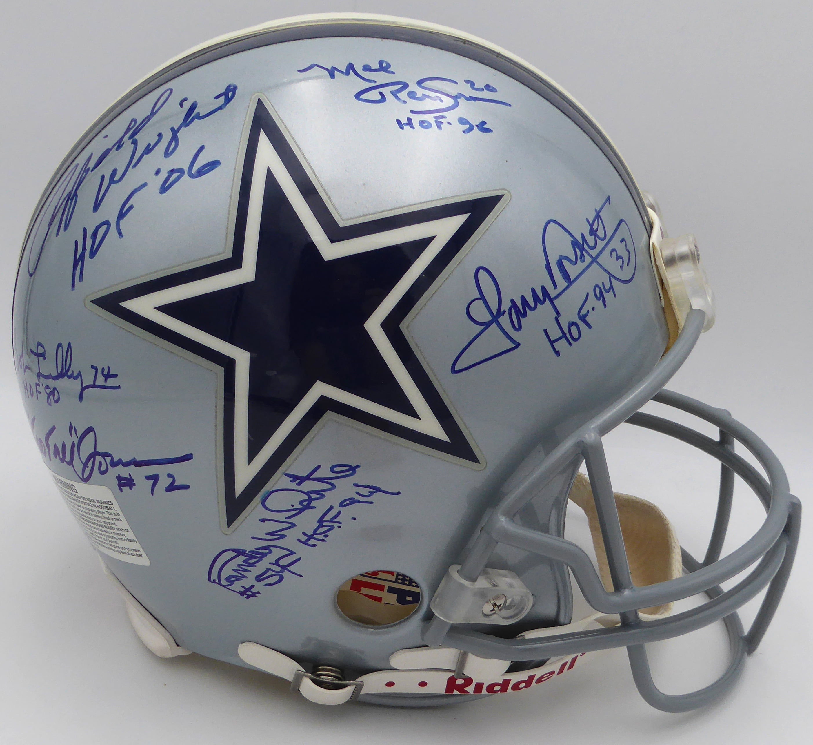 Dallas Cowboys Greats Autographed Authentic Full Size Helmet 7 ...