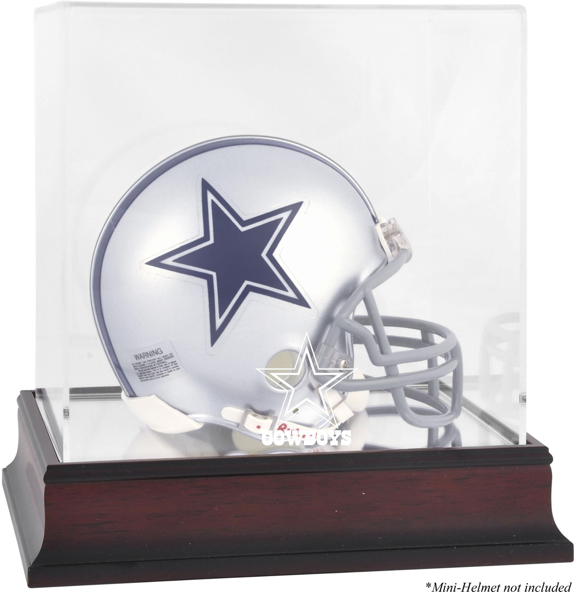 Dallas Cowboys Mahogany Logo Mini Helmet Display Case - Walmart.com