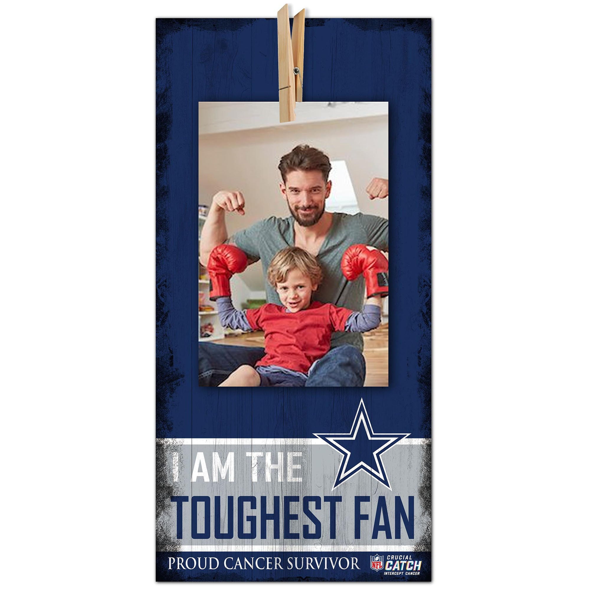 Dallas Cowboys NFL Crucial Catch 6'' x 12'' Cancer Survivor Toughest ...