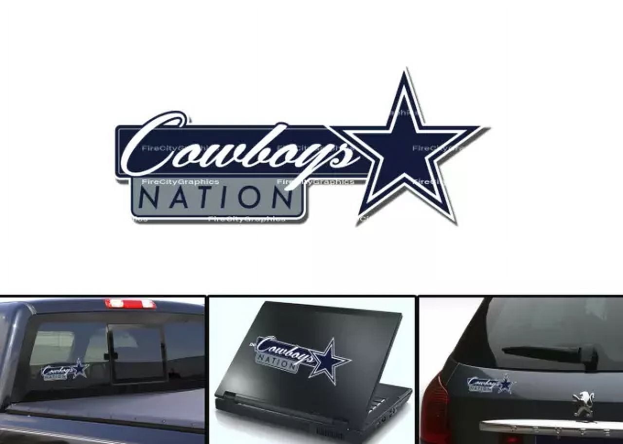Dallas Dallas Football Team Sticker Decal Nation Car Truck Window Wall ...