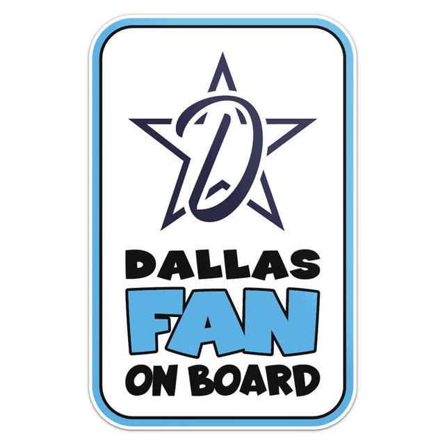 Dallas Fan On Board Sticker Phone Decal Water Bottle Stickers Car ...