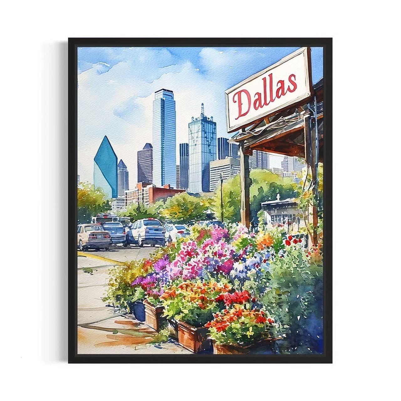Dallas Flower Market Background Photo Art Print Poster Wall Art ...