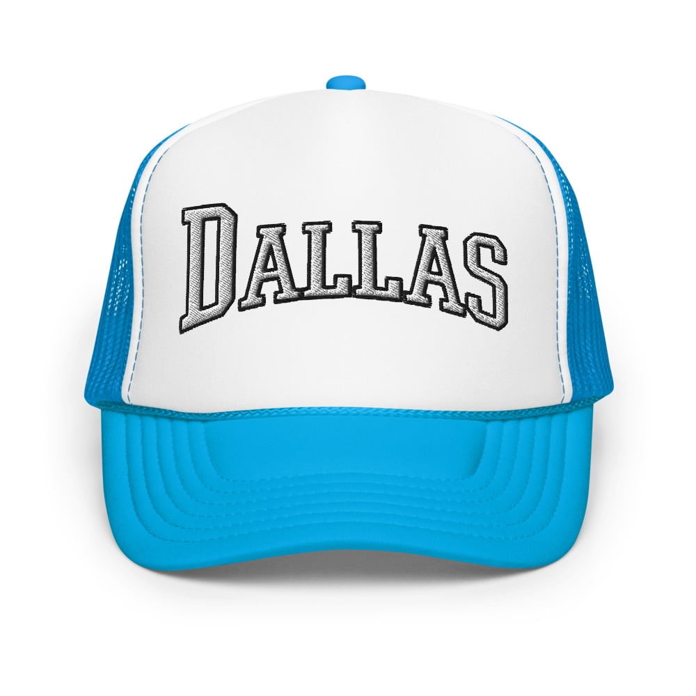Dallas Foam Trucker Hat (Blue / White / Blue) - Walmart.com