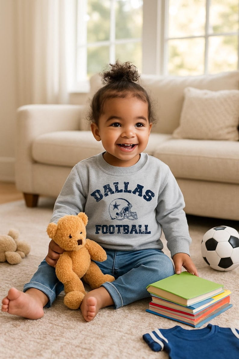 Dallas Football Game Day Sweatshirt - Toddler Dallas Football Fan ...