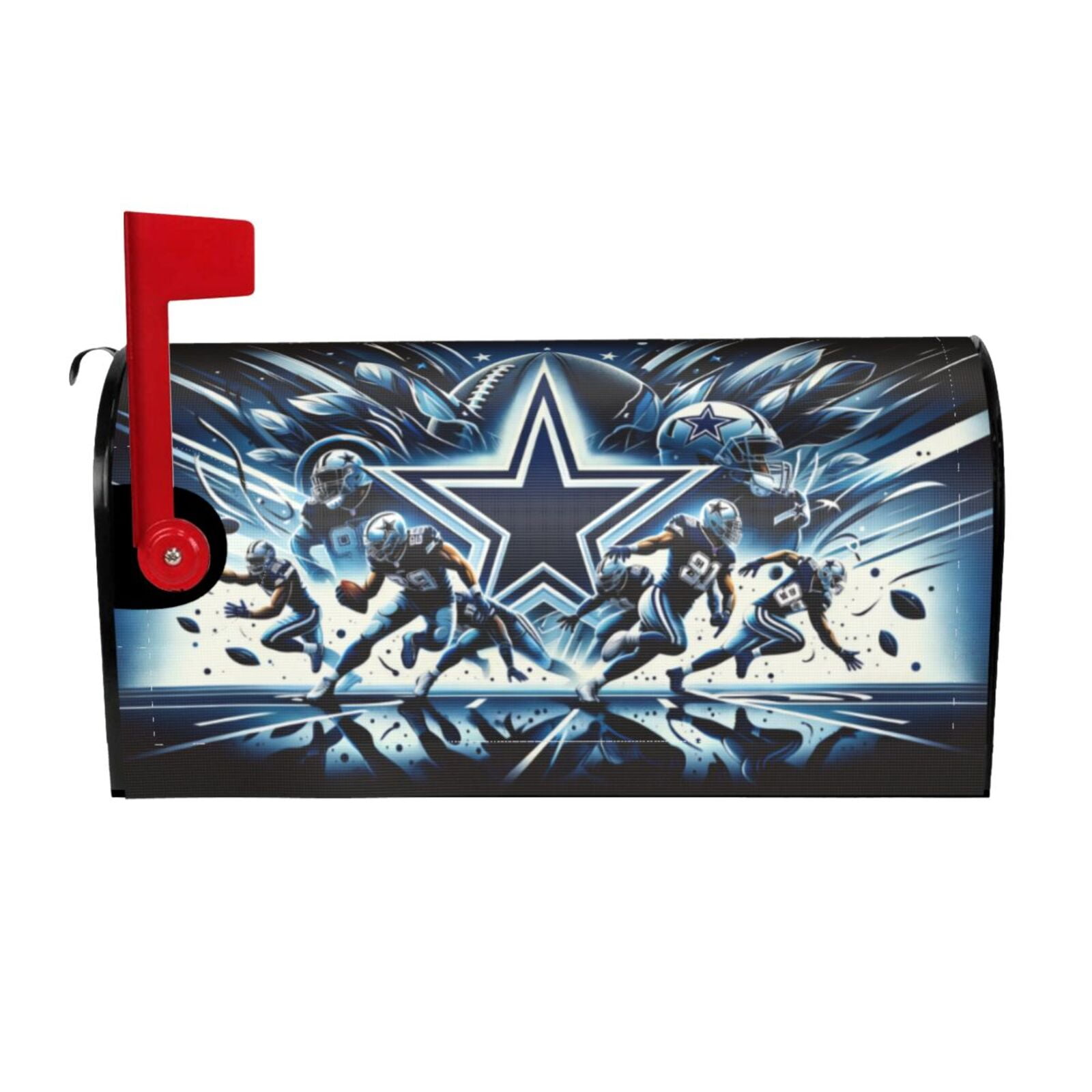 Dallas Football Mailbox Cover | Waterproof Oxford Fabric with Magnetic ...