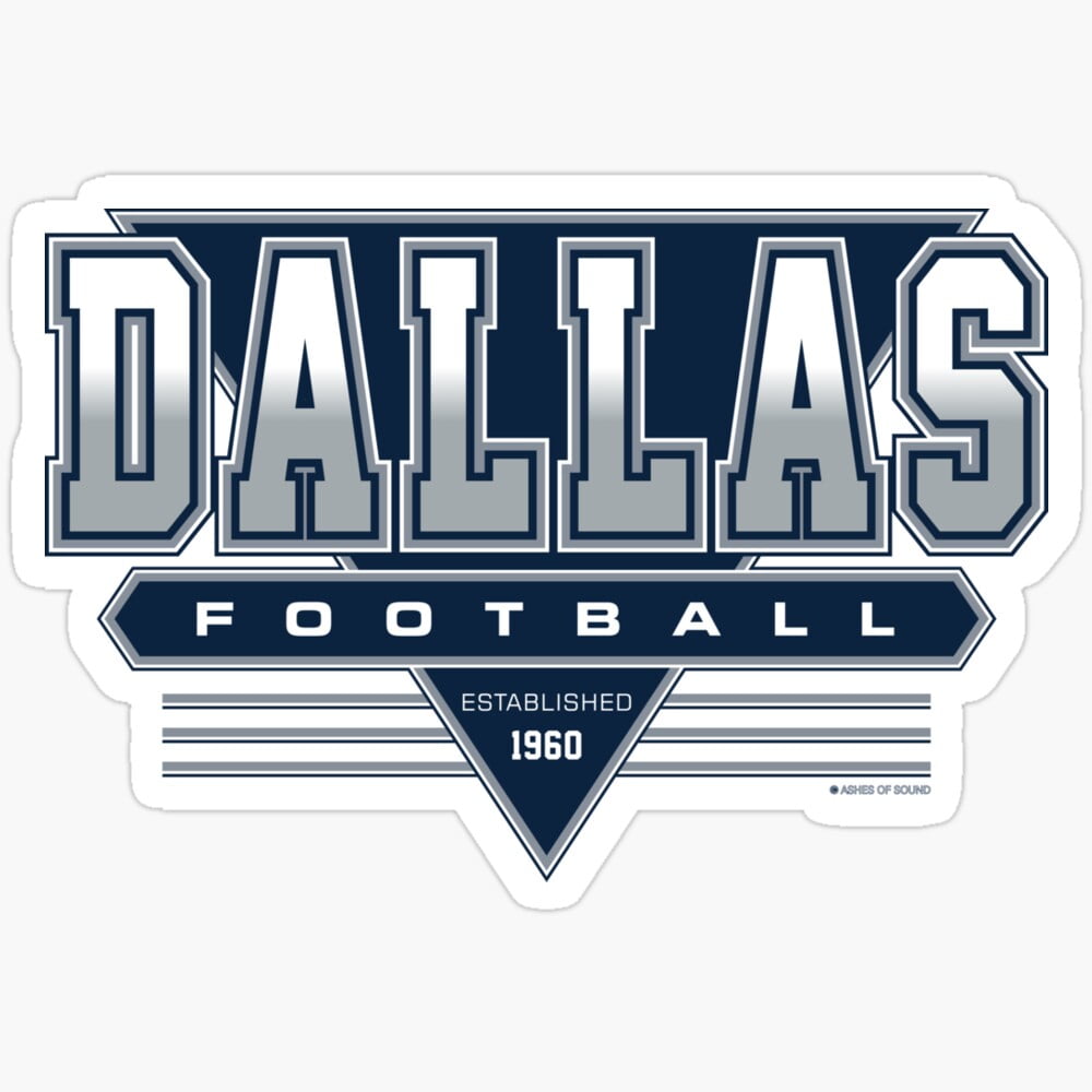 Dallas Football Retro, Vintage Cowboys Inspired 90S Sticker Baseball ...
