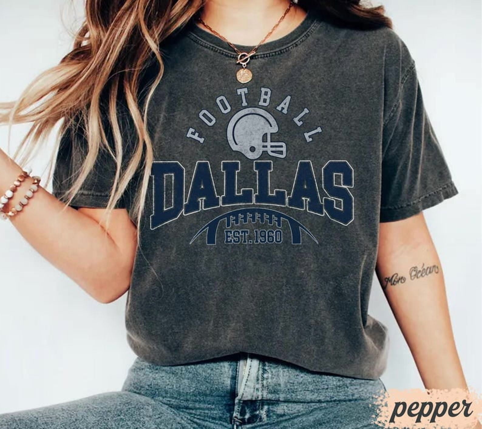 Dallas Football T-shirt, Retro Comfort Colors Design for Cowboys Fans ...