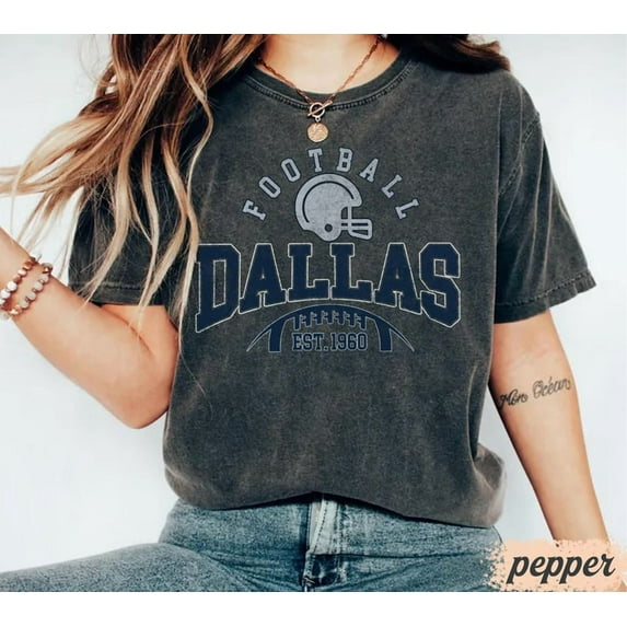 Dallas Football T-shirt, Retro Comfort Colors Design for Cowboys Fans ...