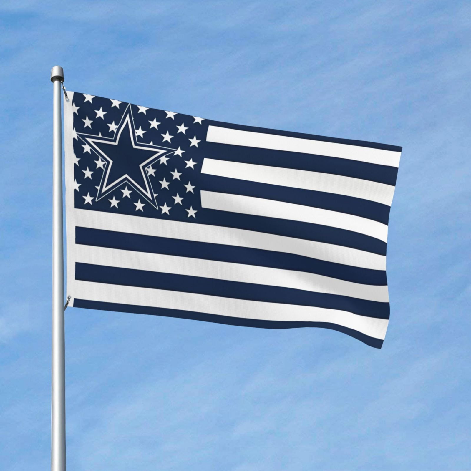 Dallas Football Team Double-Sided Flag 3x5 Ft, Match Day Fan Support ...