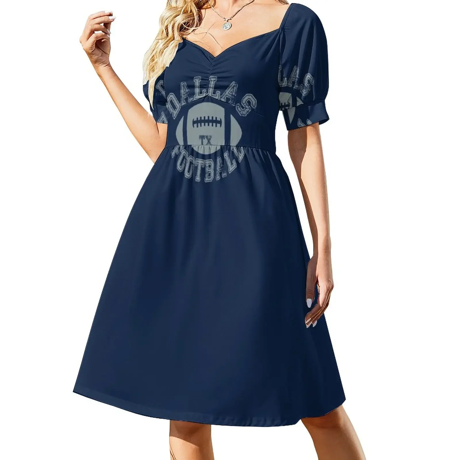Dallas Football Team Sleeveless Dress womens clothing summer clothes ...