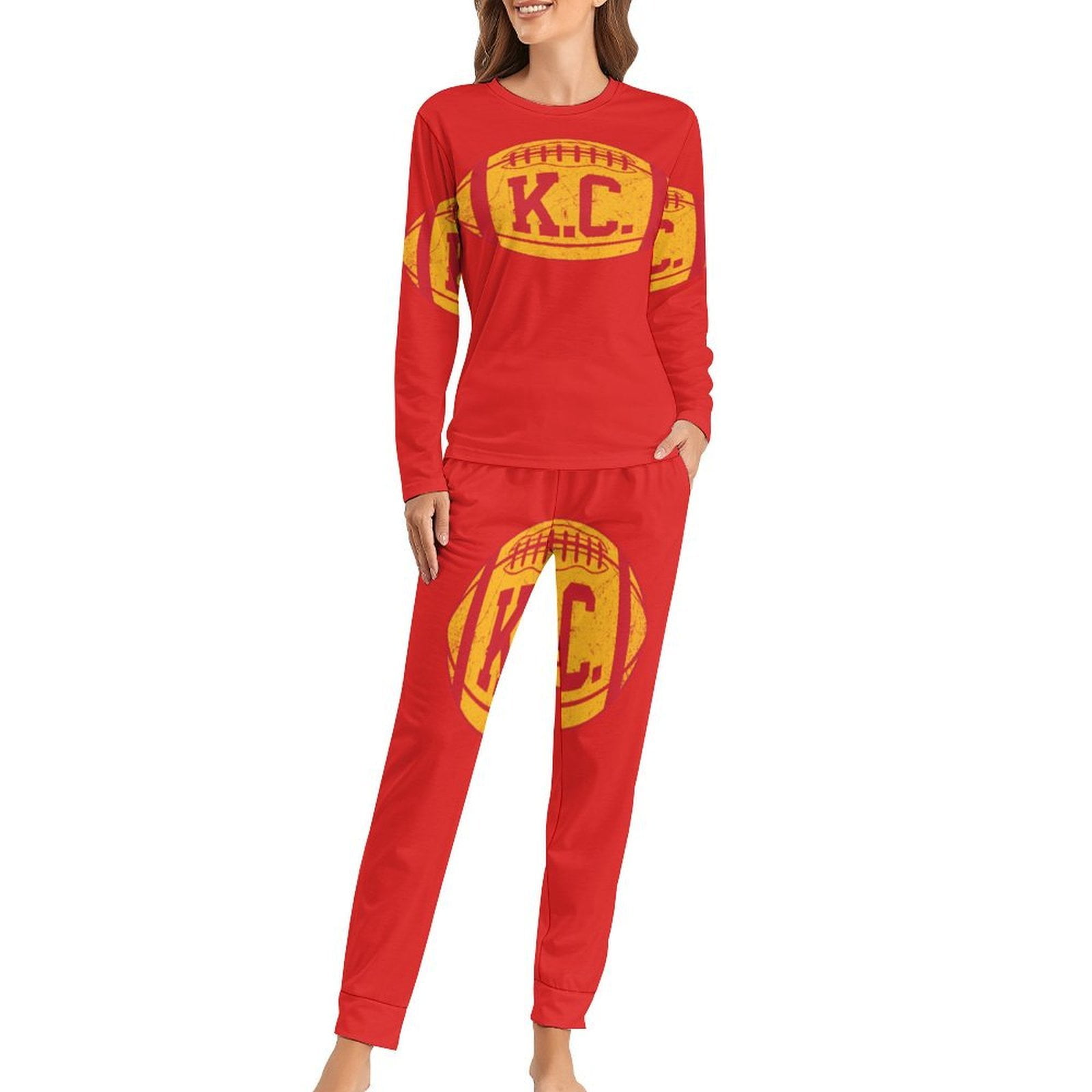 Dallas Football Team Sling（2） Pajamas Woman 2 Piece Vintage Pajamas Set ...
