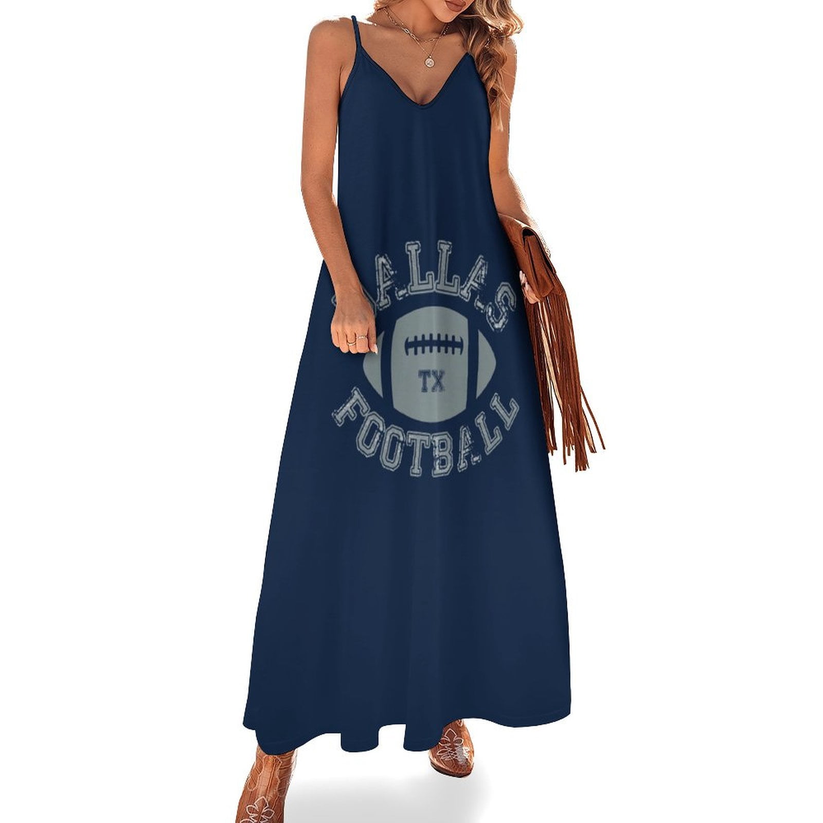 Dallas Football Team Sling（3） Sleeveless Dress Summer Dress Women ...