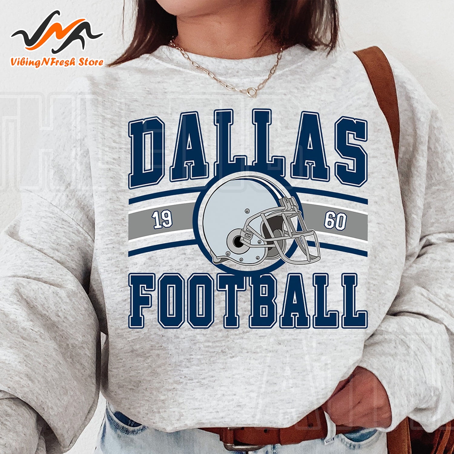 Dallas Football Vintage Style Sweatshirt, Dallas Football Shirt, Cowboy ...